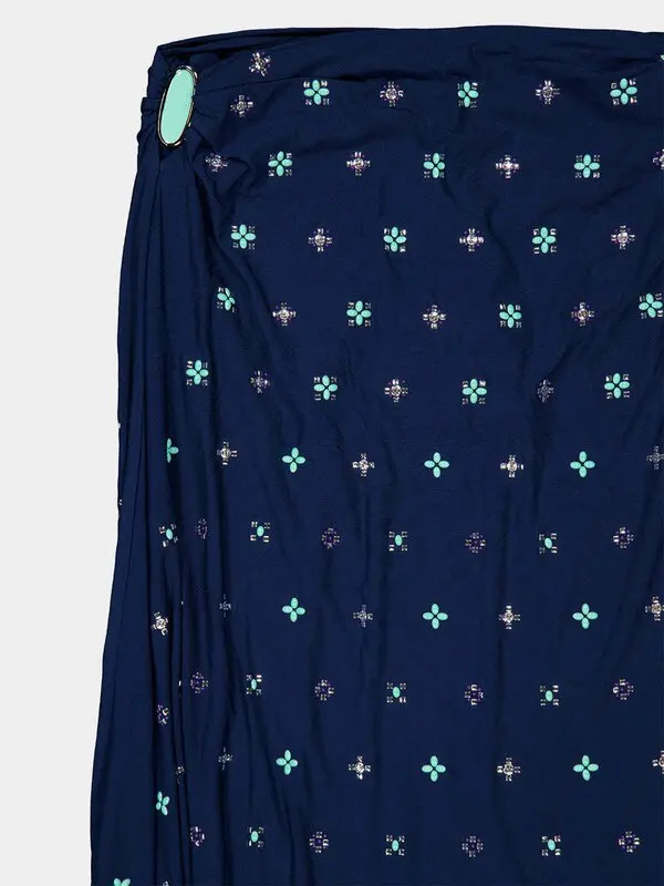 Rabanne Embellished Cut-out Skirt