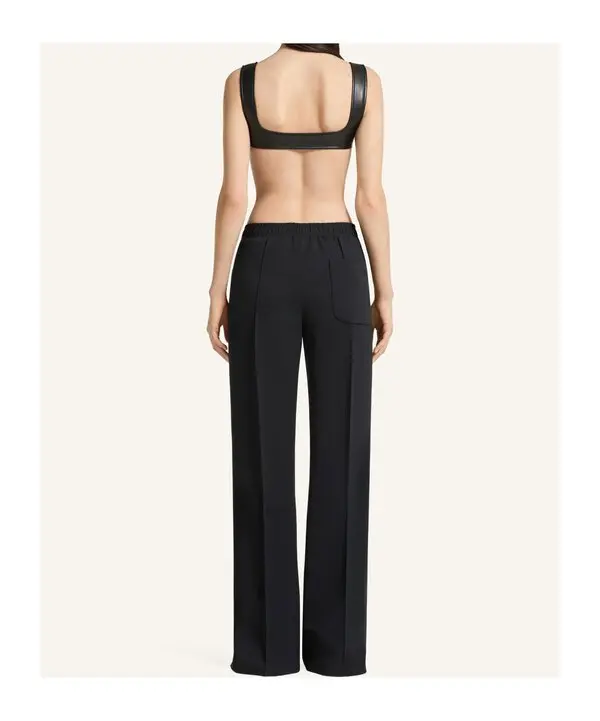 COURREGES Leather Effect Cut-out Bodysuit