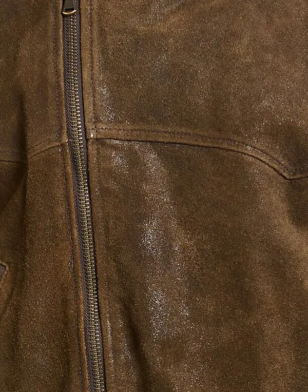 MAISON MARGIELA Suede Biker Jacket