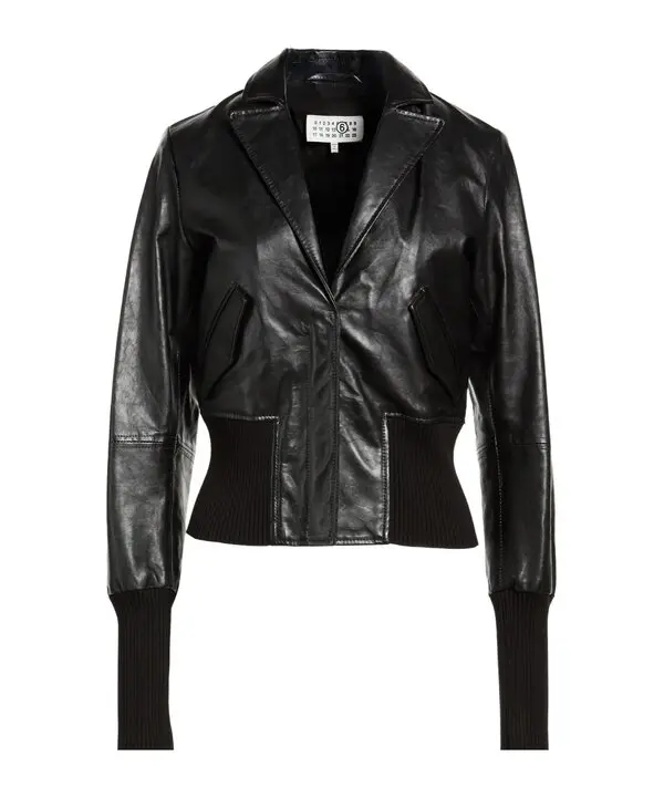 MAISON MARGIELA Simple-style Leather Jacket