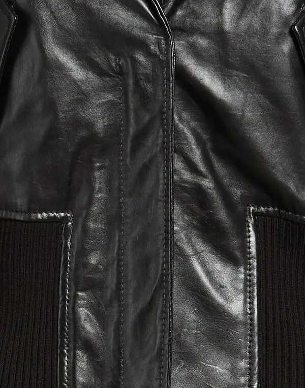 MAISON MARGIELA Simple-style Leather Jacket