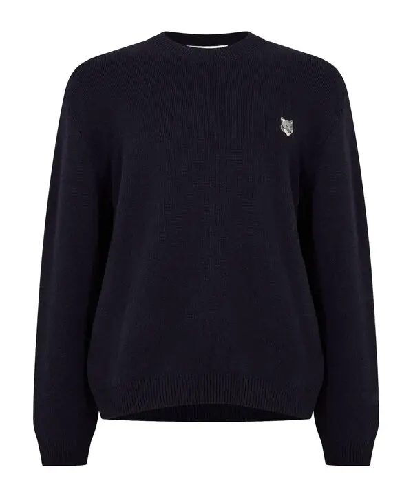Maison Kitsuné Crew Neck Jumper - Black