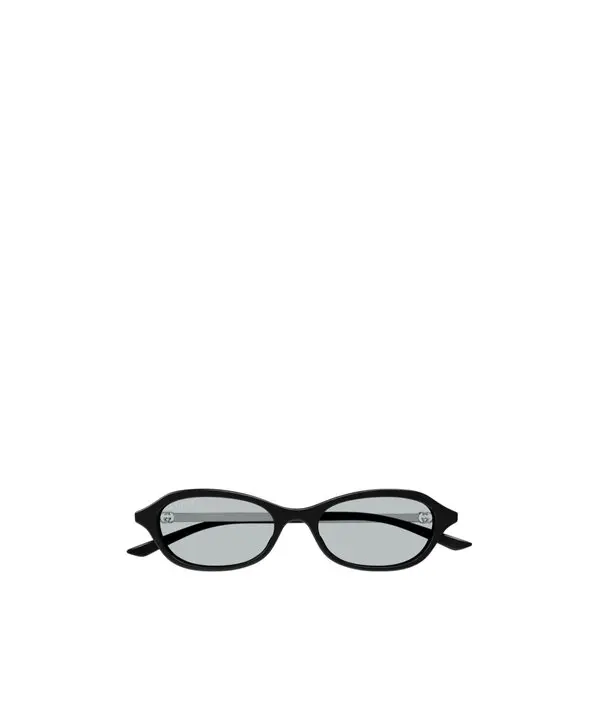 Gucci Full Frame Sunglasses - Black/silver/light Blue