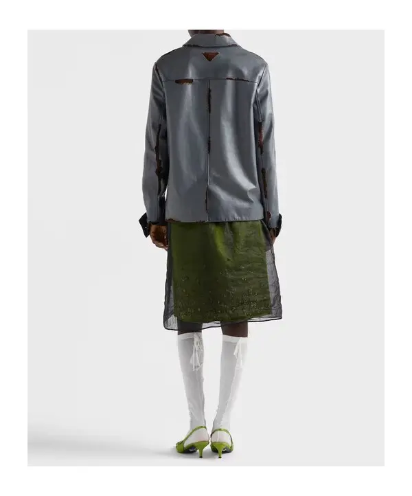 Prada Smooth Leather And Suede Jacket