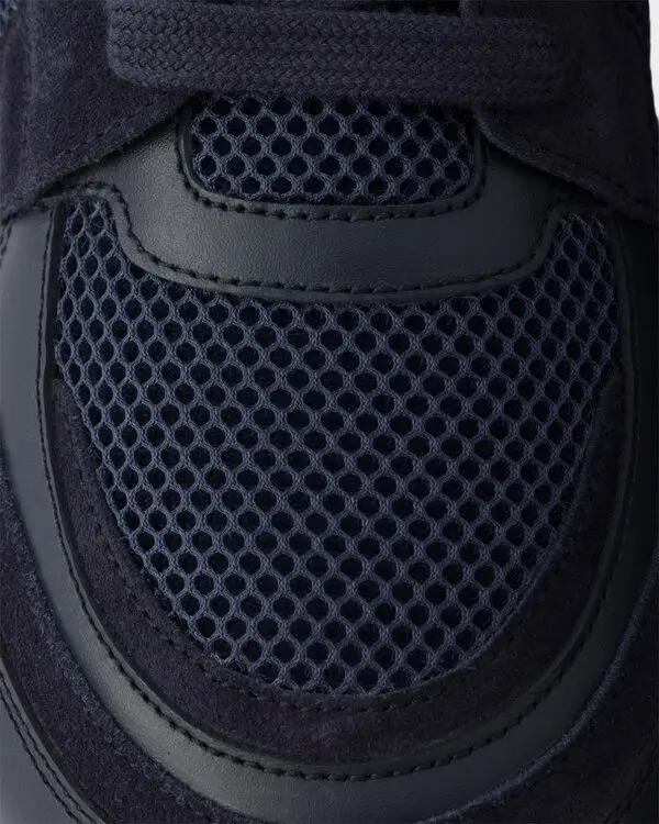 Prada Prax Leather And Fabric Sneakers