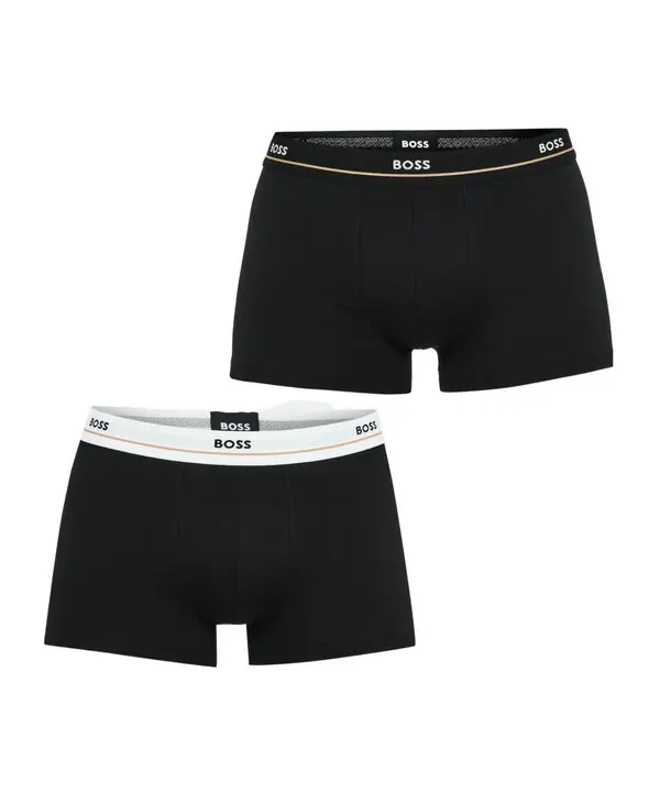 Hugo Boss Colorblock Print Boxer Briefs - Black