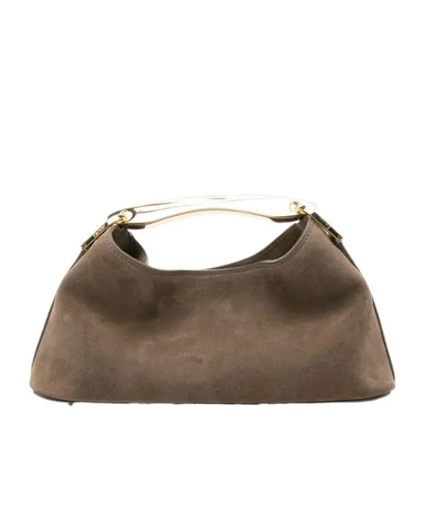 ELLEME PARIS Mini Boomerang Suede Taupe