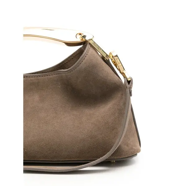 ELLEME PARIS Mini Boomerang Suede Taupe