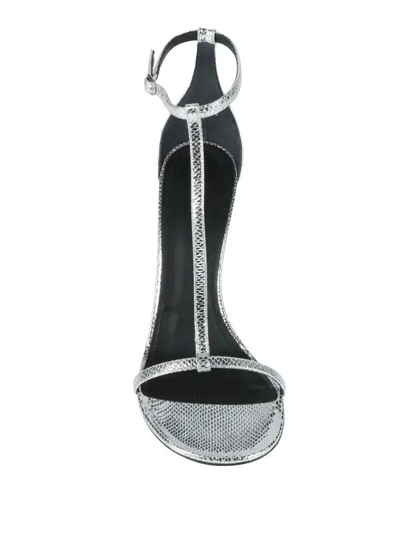 Isabel Marant Étoile Snake-print Leather Slide Sandals