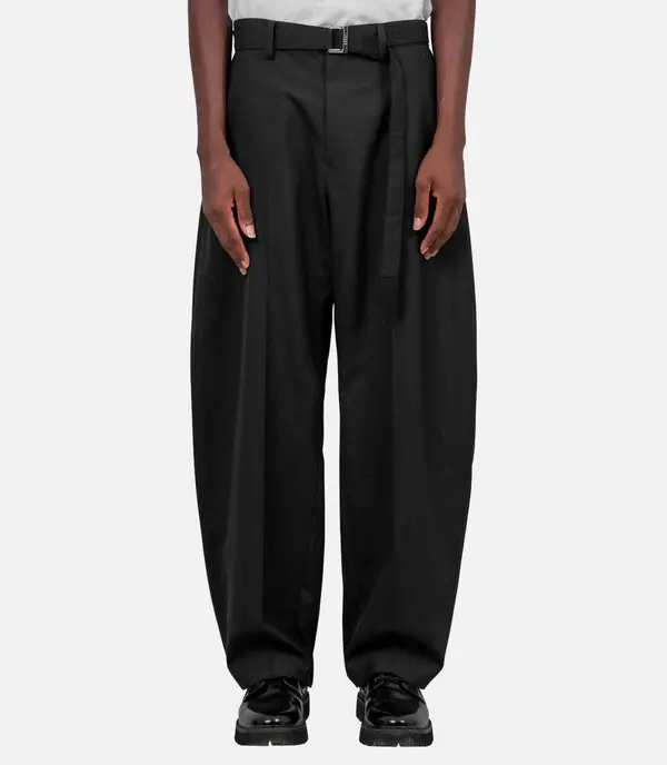 Sacai Logo-detail Trousers