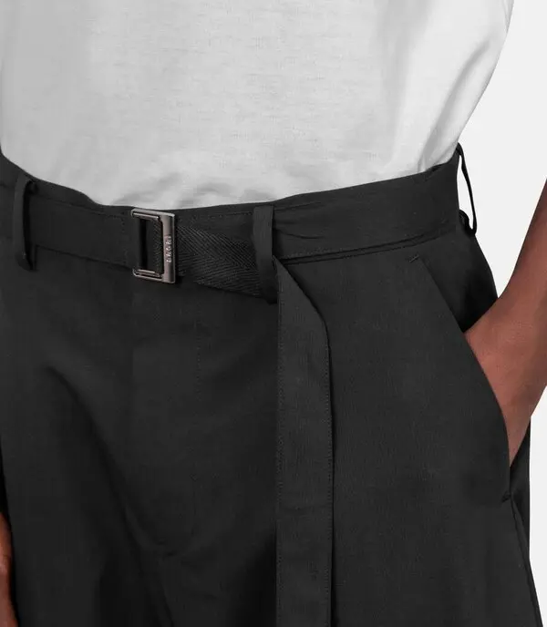 Sacai Logo-detail Trousers