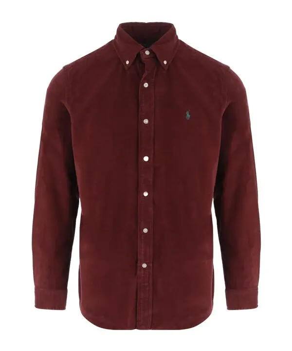 Polo Ralph Lauren Ribbed Velvet Shirt - Red