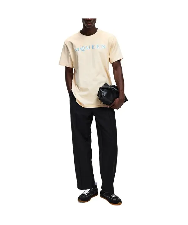 Alexander McQueen Simple Printed T-shirt - Blue