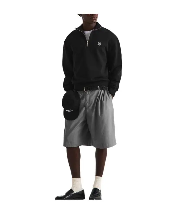 Maison Kitsuné Half-zipper Fleece Jacket