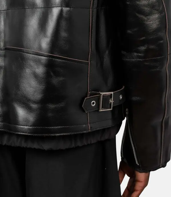 Sacai Relaxed Leather Jacket