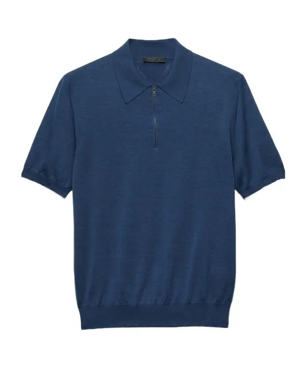 Prada Silk And Cotton Polo Shirt