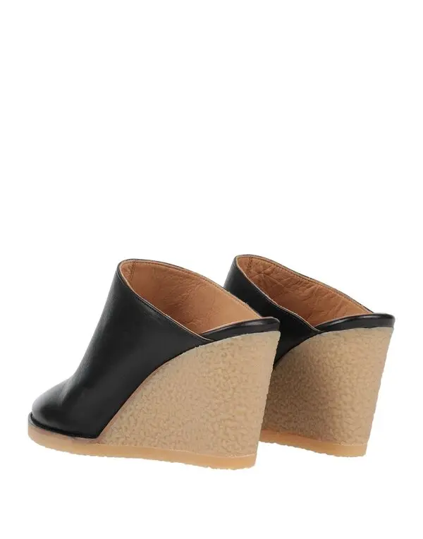 Isabel Marant Étoile Genuine Leather Round-toe Mules