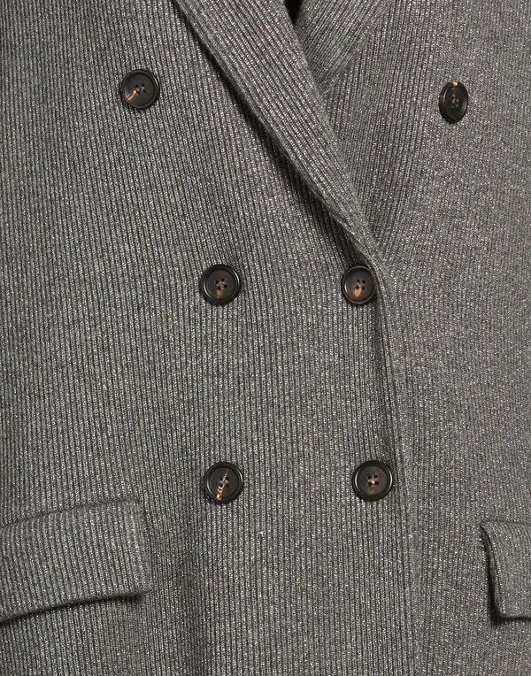 Brunello Cucinelli Metallic Double- Coat