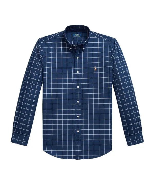 Polo Ralph Lauren Check Buttondown Longsleeve Shirt - Blue