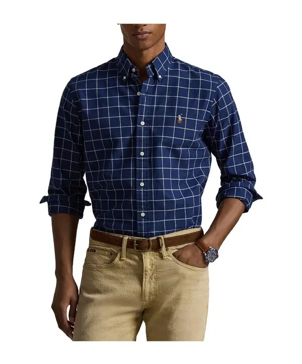 Polo Ralph Lauren Check Buttondown Longsleeve Shirt - Blue