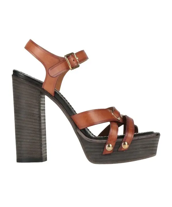 Chloé Minimalist Leather Block-heel Sandals