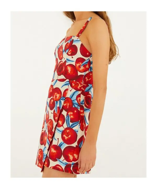Farm Rio Cherry-print Mini Dress