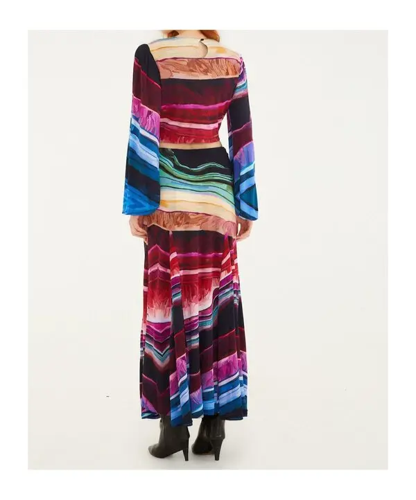 Farm Rio Printed Midi Skirt