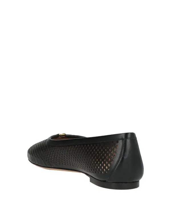 Chloé Leather Cut-out Ballet Flats