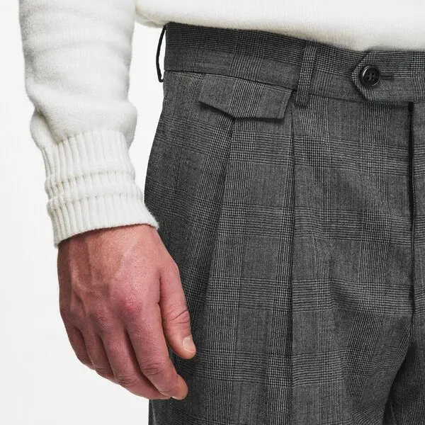 Hugo Boss Check Tailored Trousers