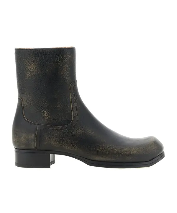 MAISON MARGIELA Vintage Leather Ankle Boots