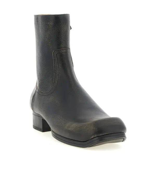 MAISON MARGIELA Vintage Leather Ankle Boots