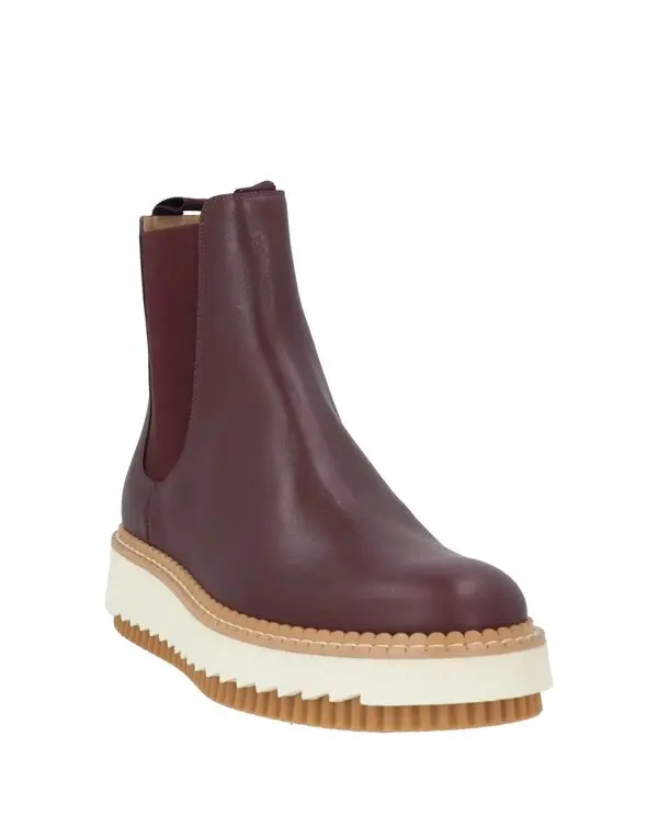 Chloé Plain Leather Chelsea Boots