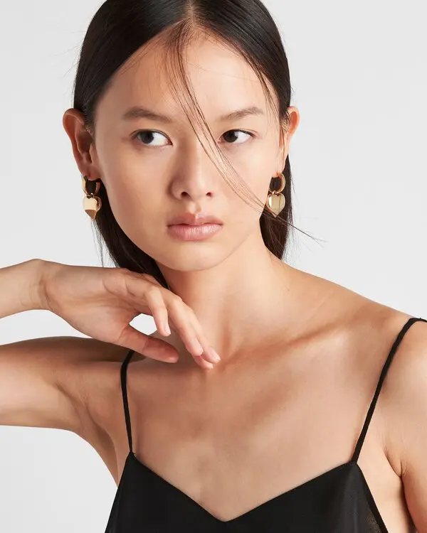 Prada Eternal Small Drop Earrings In Yellow