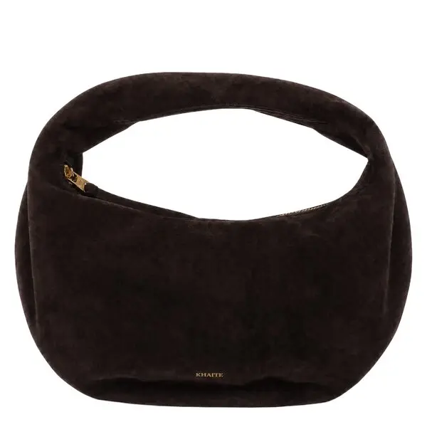 Khaite Olivia Crescent Mini Tote Bag - Black