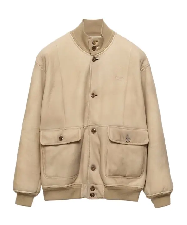 Prada Shearling Bomber Jacket