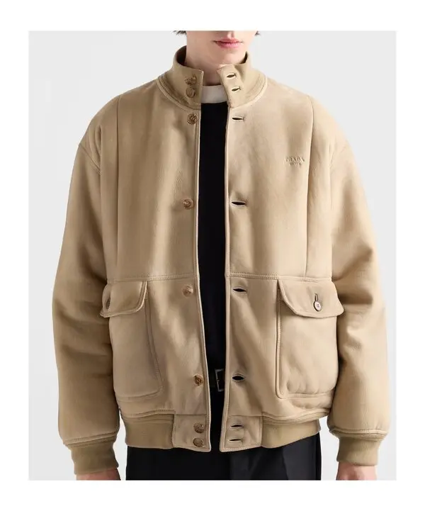 Prada Shearling Bomber Jacket