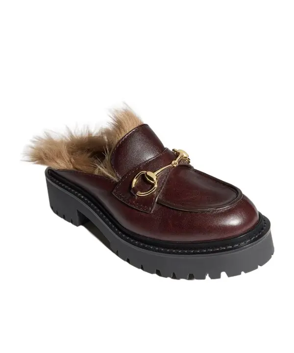 Gucci Mule With Horsebit And Lug Sole