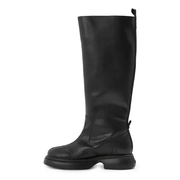 GANNI Leather Kneehigh Boots