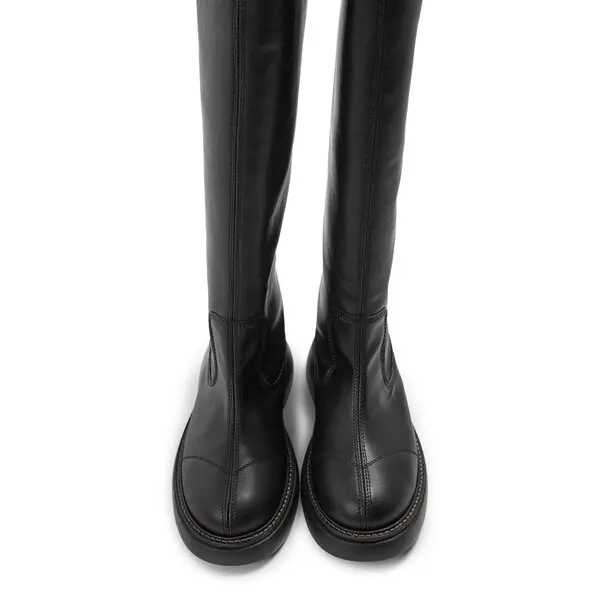 GANNI Leather Kneehigh Boots