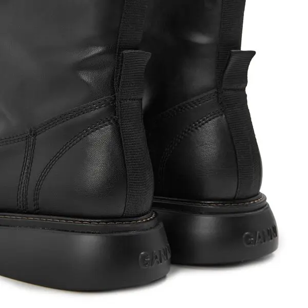 GANNI Leather Kneehigh Boots