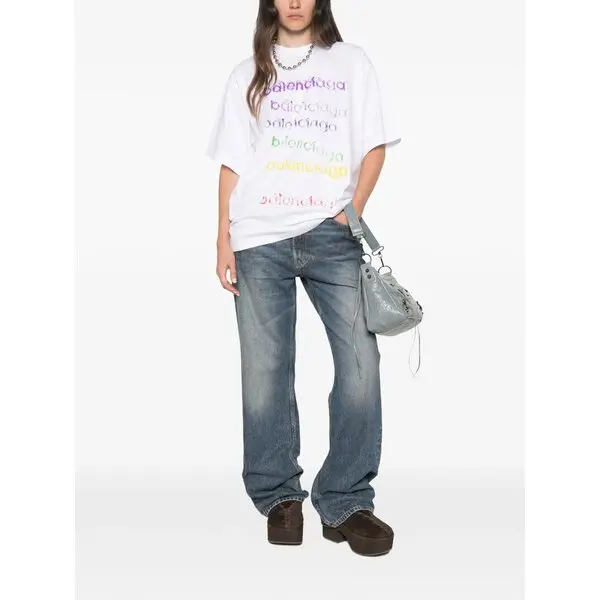 Balenciaga Logo Print Oversized T-shirt