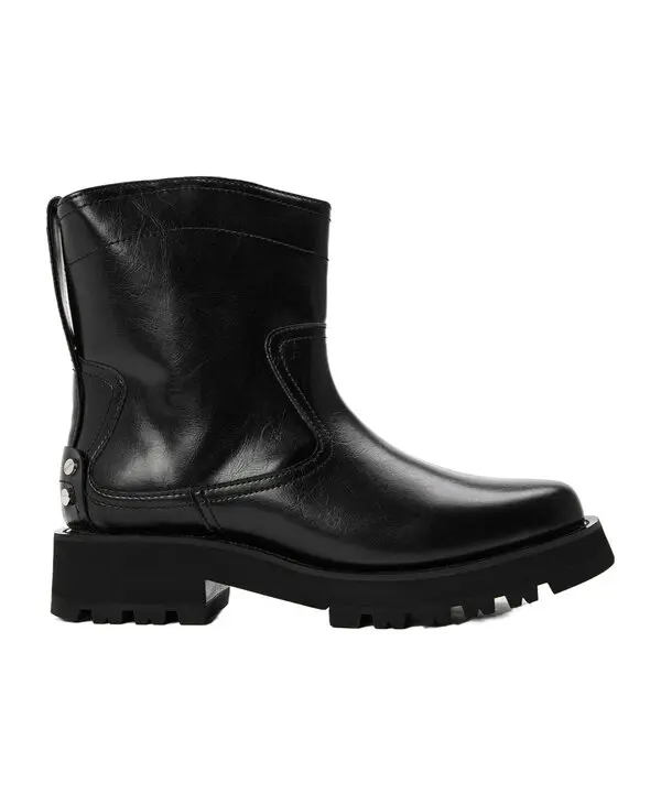 GANNI Leather Ankle Boots