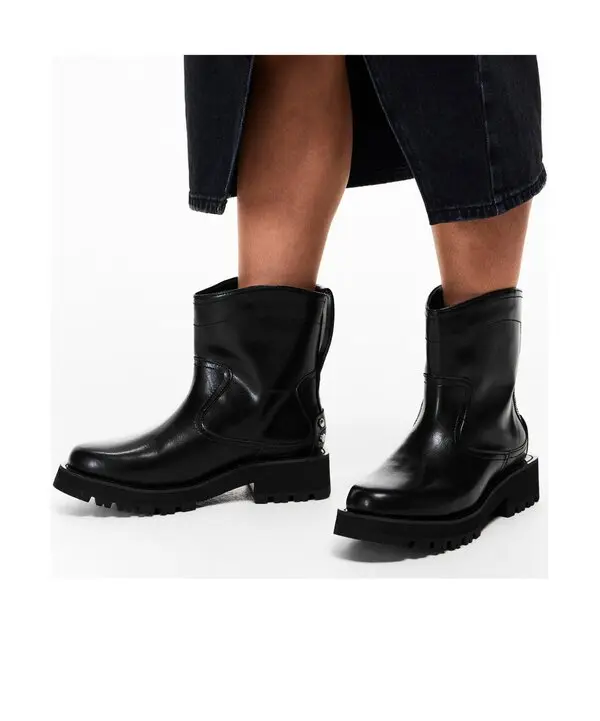 GANNI Leather Ankle Boots