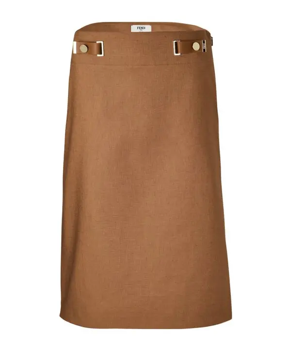 Fendi Linen Midi Dress