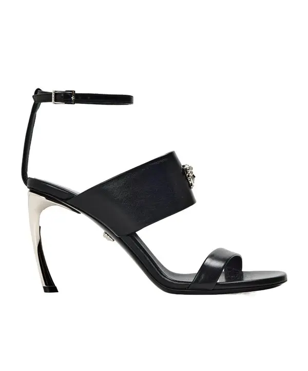 Versace Leather Opentoe Highheel Sandals