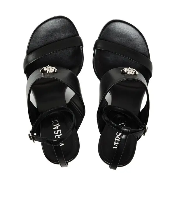 Versace Leather Opentoe Highheel Sandals