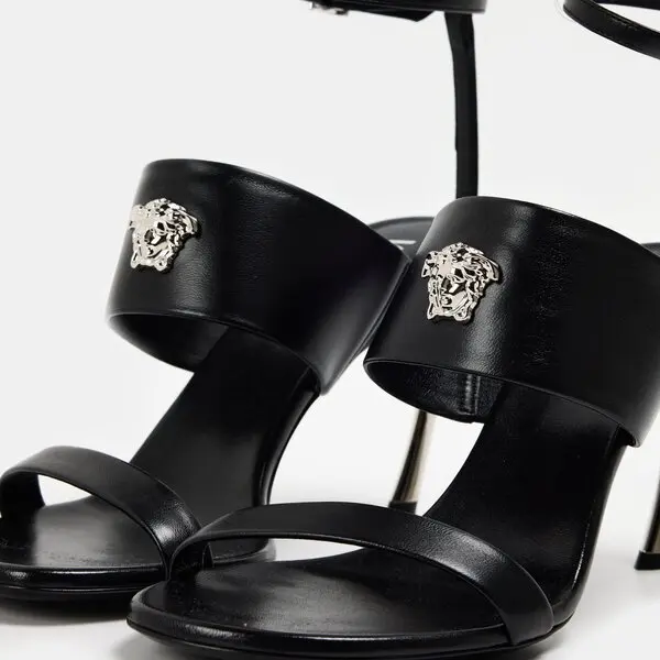 Versace Leather Opentoe Highheel Sandals