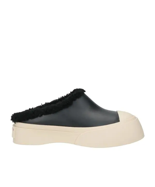 Marni Minimalist Leather Wedge Clogs