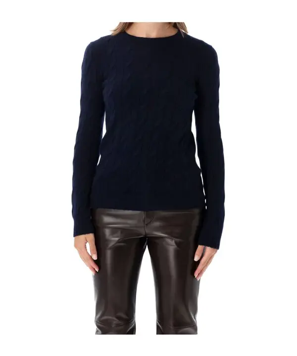 Ralph Lauren Slim Cable-knit Sweater - Black