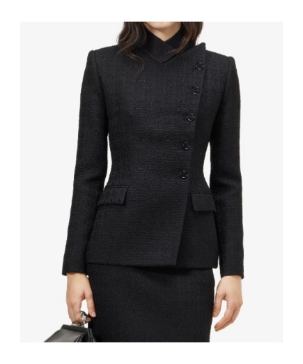 Alexander McQueen Light Tweed Single-breasted Jacket
